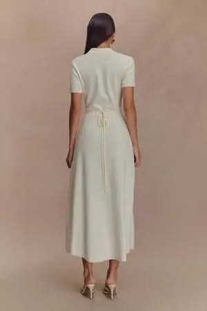 Meshki Pearson Short Sleeve Knit Midi Dress