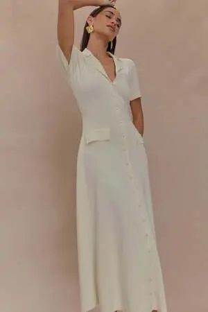 Meshki Pearson Short Sleeve Knit Midi Dress