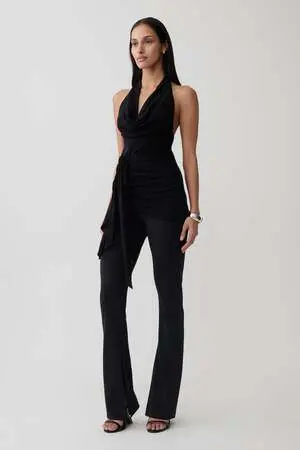 Meshki Dolorres Front Tie Halter Top