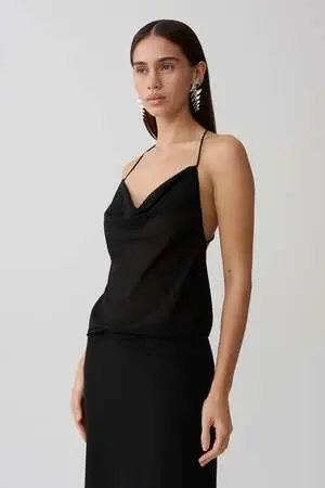 Meshki Amelia Low Back Chiffon Top