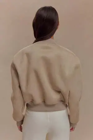 Meshki Rudy Suede Bomber Jacket
