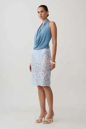 Meshki Huyen Cowl Front Modal Top