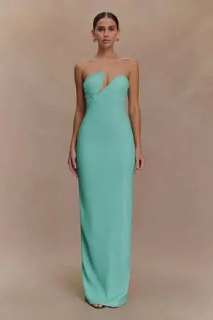 Meshki Winston Strapless Sequin Maxi Dress - Lagoon