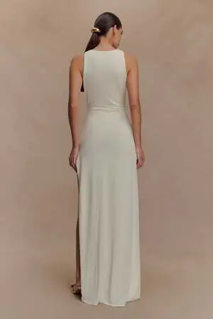 Meshki Kaiden Slinky Beaded Maxi Dress