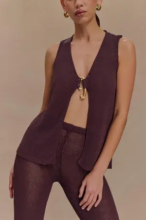 Meshki Malani Knit Top With Hardware