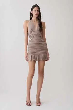 Meshki Peregrine Modal Halter Mini Dress