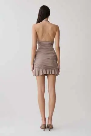 Meshki Peregrine Modal Halter Mini Dress
