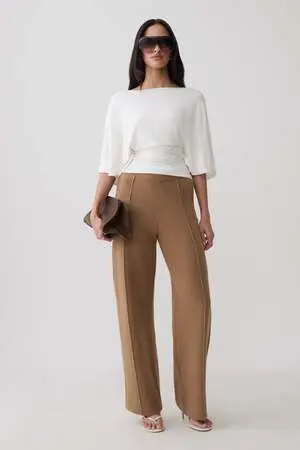 Meshki Sila Modal Batwing Short Sleeve Top