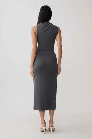 Meshki Euphemia Cupro Midi Wrap Dress