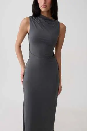 Meshki Euphemia Cupro Midi Wrap Dress