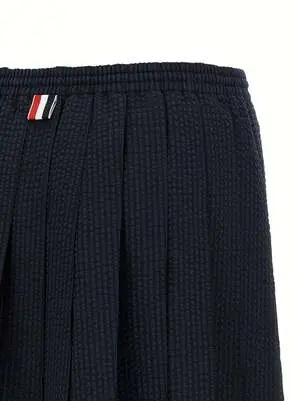 Thom Browne Striped Skirt - Blue