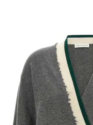 Dries Van Noten Toma' Sweater With Crossed Closure - Gray
