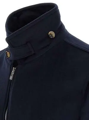 Brunello Cucinelli Wool Bomber Beaver - Blue