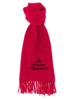VIVIENNE WESTWOOD Scarf With Embroidered Logo