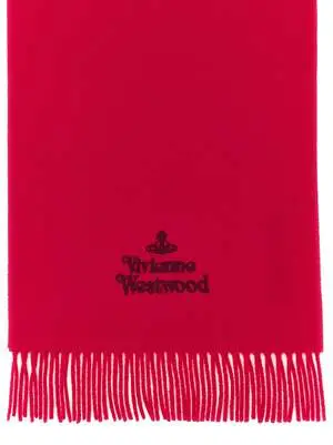 VIVIENNE WESTWOOD Scarf With Embroidered Logo