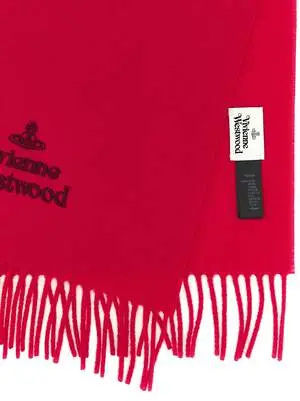 VIVIENNE WESTWOOD Scarf With Embroidered Logo