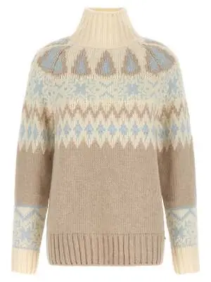 HERNO Herno Women Wool And Cashmere Sweater With Intarsia