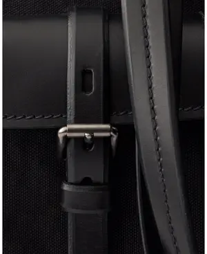 Prada Route Large Canvas And Leather Tote Bag