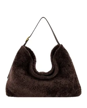 Vince Medium Shearling Hobo