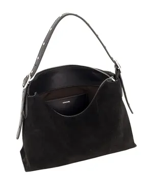 Vince Vivian Medium Suede Hobo Bag