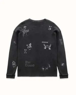 DUKE + DEXTER Mc Sketch Washed Waffle Top