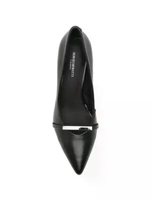 SERGIO MORETTI FIRENZE Pointed-toe Bar-detail Pumps