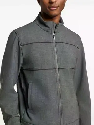 Peserico Zip-up Panelled Sweater