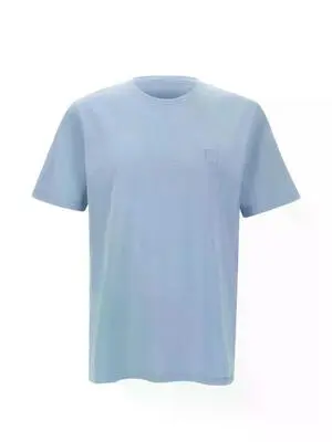BOSS Cotton-jersey T-shirt With Logo Patch - Blue
