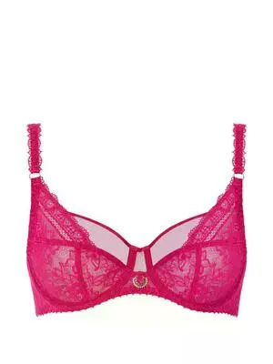 AUBADE Ivresse Baroque Lace-embroidered Bra - Pink