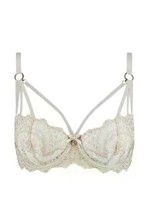 AUBADE Crin Noir Embroidered Underwired Bra - Neutrals