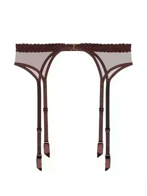 AUBADE Sheer Emotion Suspender Belt - Brown