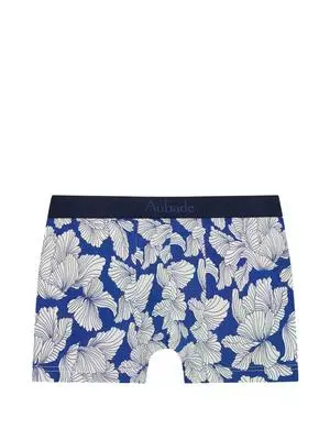 AUBADE Floral-print Boxer Trunks - Blue