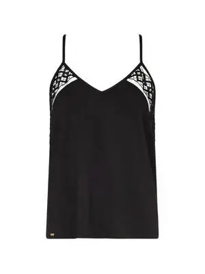 AUBADE Sweet Obsession Embroidered Top - Black