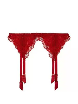 AUBADE Danse Des Sens Lace Suspender Belt - Red