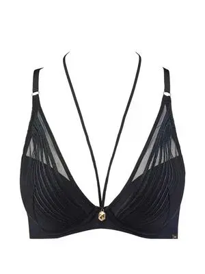 AUBADE Embroidered Plunge Bra - Black