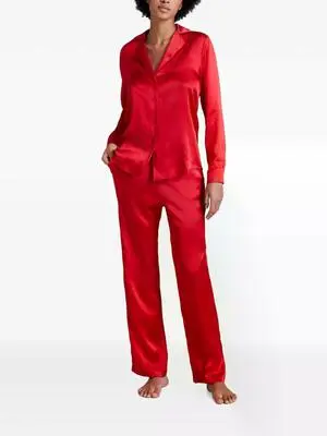 AUBADE Toi Mon Amour Silk Pyjama Bottoms - Red