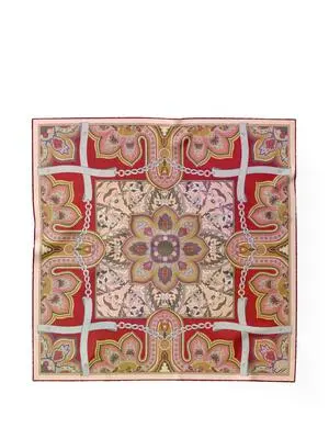 ELIZABETTA Francesca Silk Scarf - Red