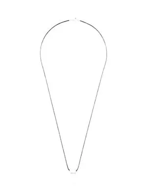 Rick Owens Mini Trunk Pendant Snake-chain Necklace - Silver