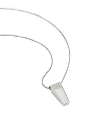 Rick Owens Mini Trunk Pendant Snake-chain Necklace