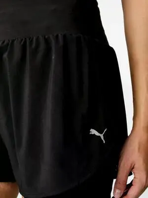 PUMA Dreamrun Drycell Layered Logo-print Shorts