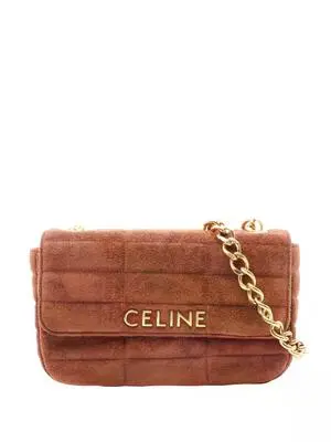 CELINE 2010-2026 Suede Monochrome Shoulder Bag