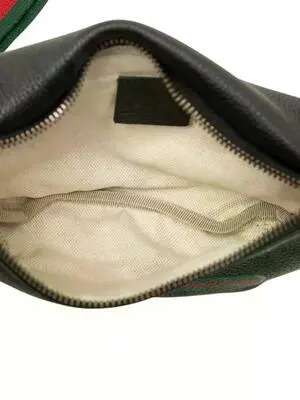 Gucci 2000-2015 Small Grained Calfskin Web Logo Belt Bag