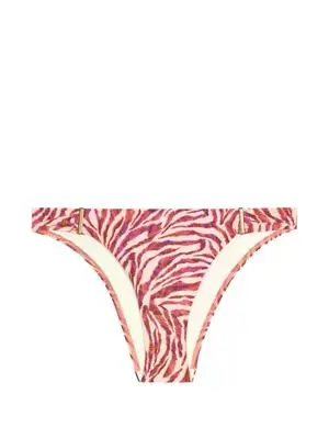 AUBADE Feline Energy Tiger-print Bikini Bottoms - Pink