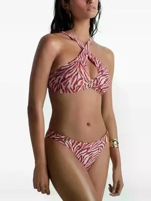AUBADE Feline Energy Tiger-print Bikini Bottoms