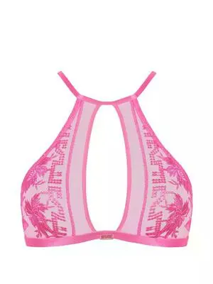 AUBADE Rules Of Attraction Embroidered Bra - Pink