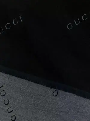Gucci Logo-print Frayed Scarf