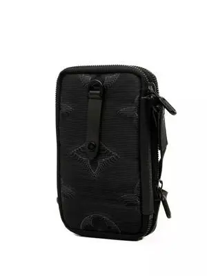 LOUIS VUITTON 2021-2026 Monogram Nylon 2054 Double Phone Pouch Crossbody Bag - Black