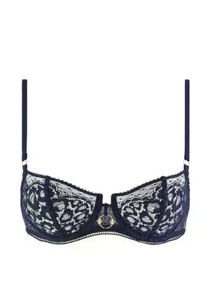 AUBADE Illusion Fauve Lace-panelled Bra - Blue