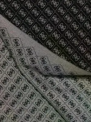 Guess Monogram-print Rhinestone-embellished Scarf