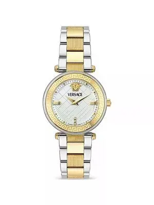 Versace Reve Greca-patterned 35mm Watch - Silver